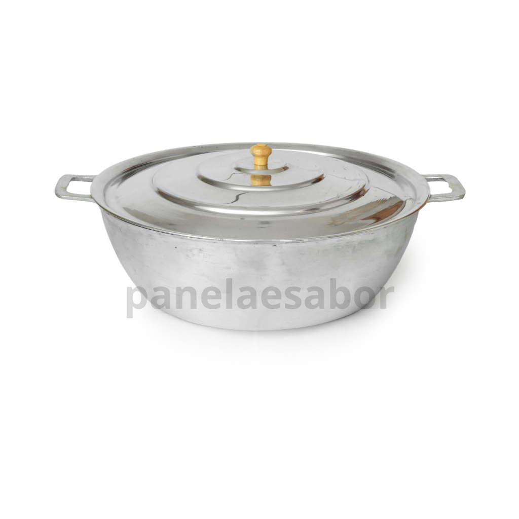 Tacho n°50 Panela Grande em Alumínio Batido Grosso Fundido 25 Litros ...
