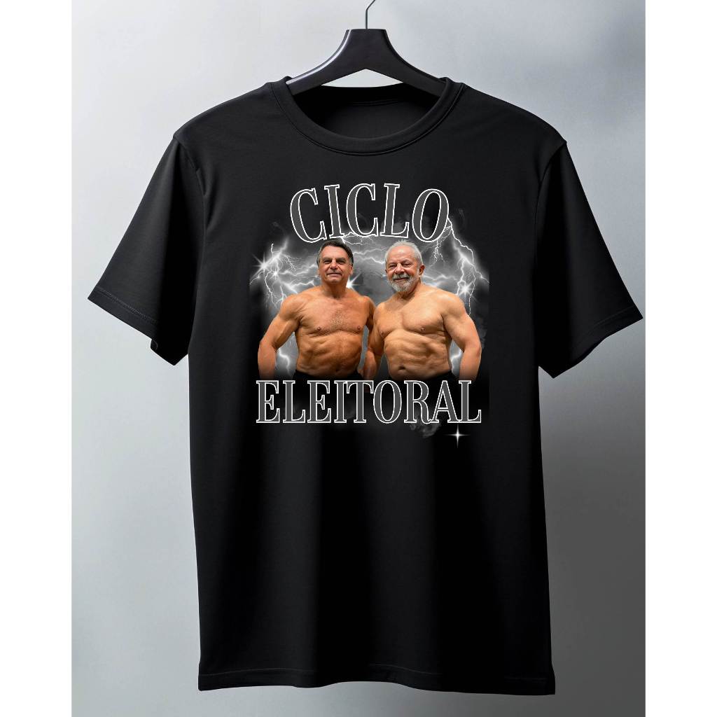 Camiseta Meme Academia Engraçada – Ciclo Eleitoral Bolsonaro e Lula ...