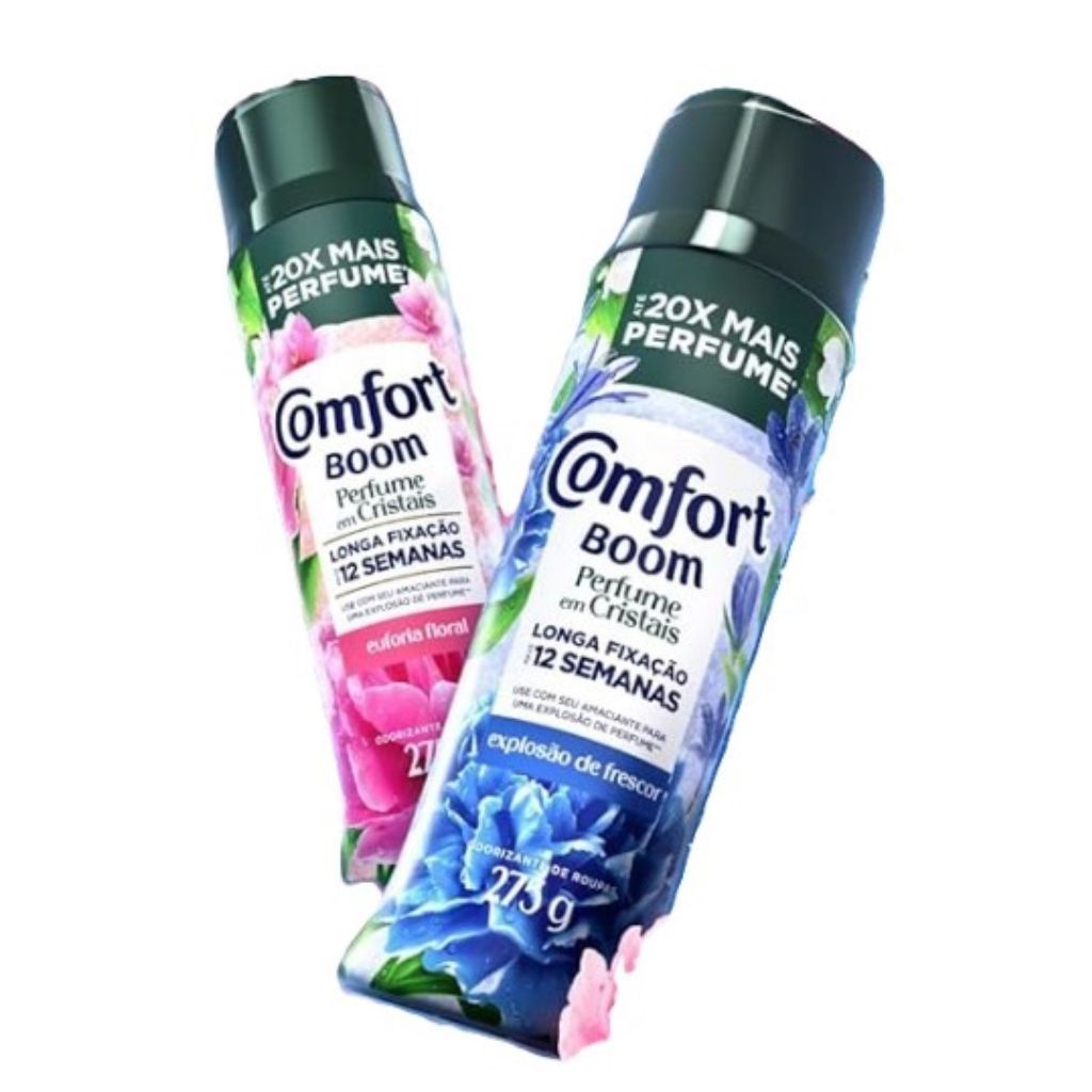 Kit 1/2/3 Odorizante Comfort Boom Perfume em Cristais - Longa Fixação ...