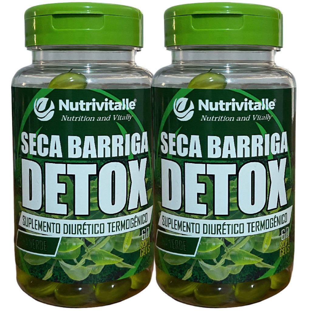 Kit 2 Seca Barriga Detox Extra forte Seca Barriga diurético Termogênico ...