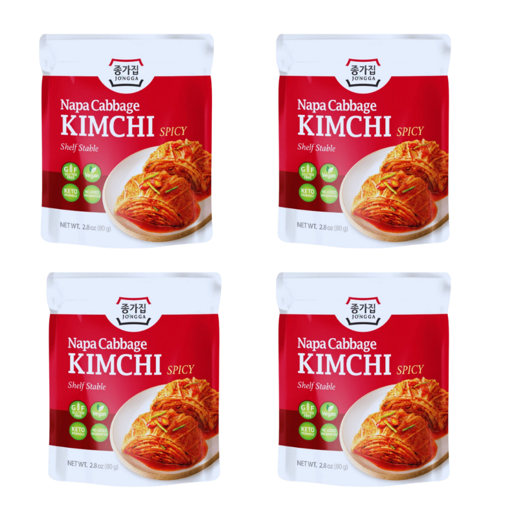 4 Kimchi Coreano Acelga Condimentada Apimentada Jongga - 80g | Shopee ...