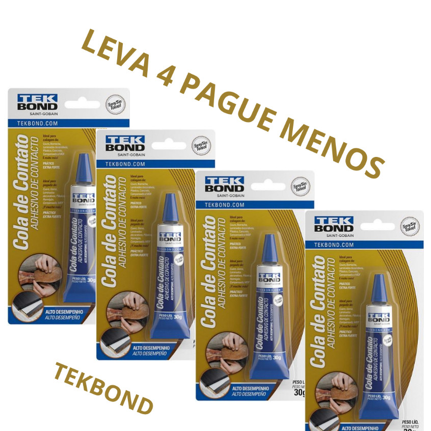 Cola de Contato Sapateiro 30G - TEK BOND - Sapatos Tenis Carpetes ...