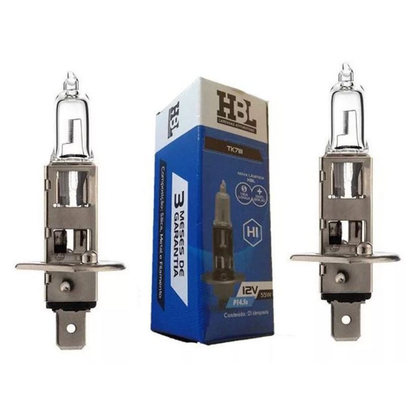PAR LAMPADA H1 12V 55W - HALOGENA | Shopee Brasil