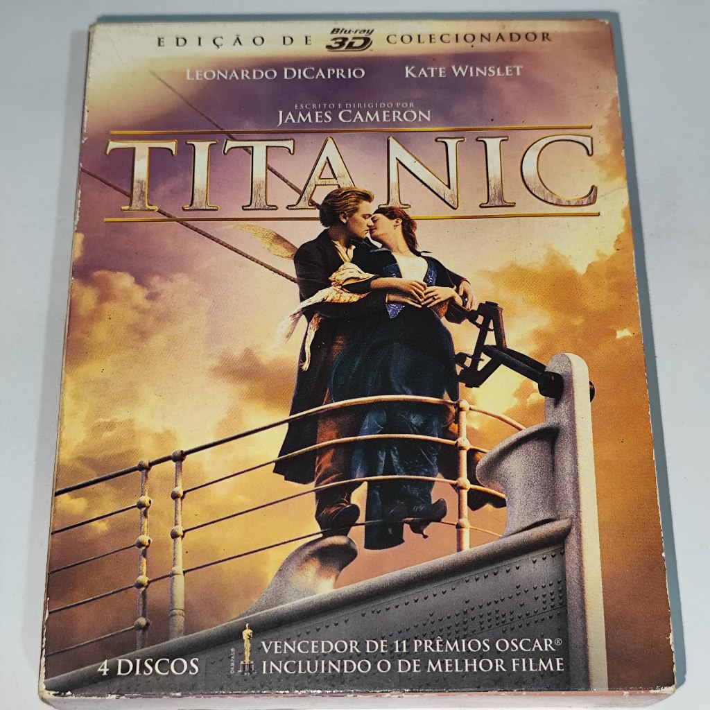 Box Blu-ray Titanic – Edição de Colecionador 4 Discos – 3D + 2D Blu-ray ...