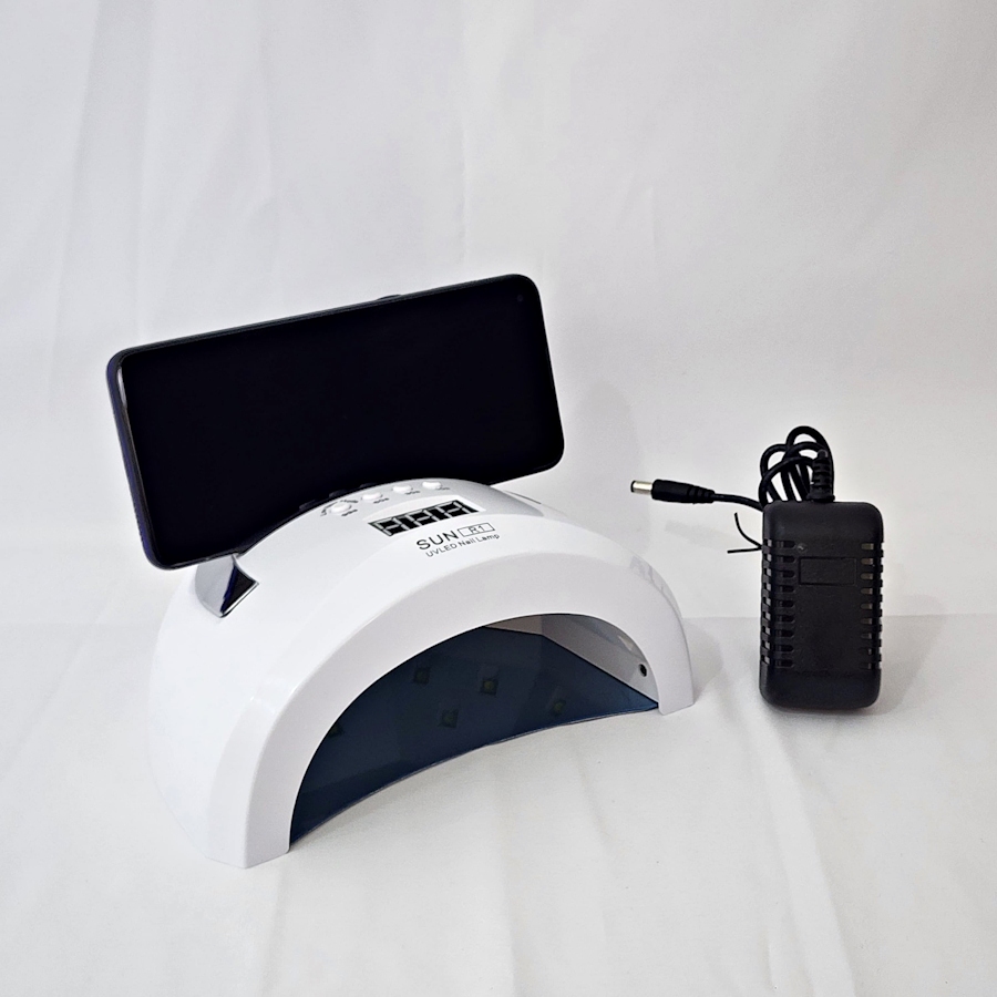 Cabine Sun One 48W Com Apoio Para Celular Cor Branca ( Bivolt ...