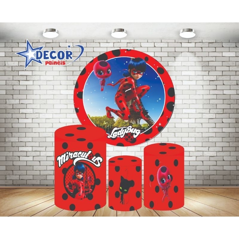 Painel Lady bug e capas do cilindros | Shopee Brasil