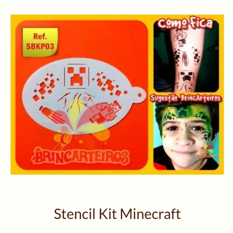 Stencil Minecraft | Shopee Brasil