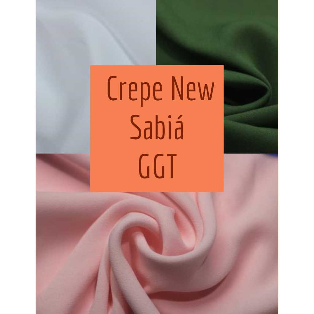 TECIDO CREPE NEW SABIÁ OU GEORGETE GGT (1m X 1,50) | Shopee Brasil