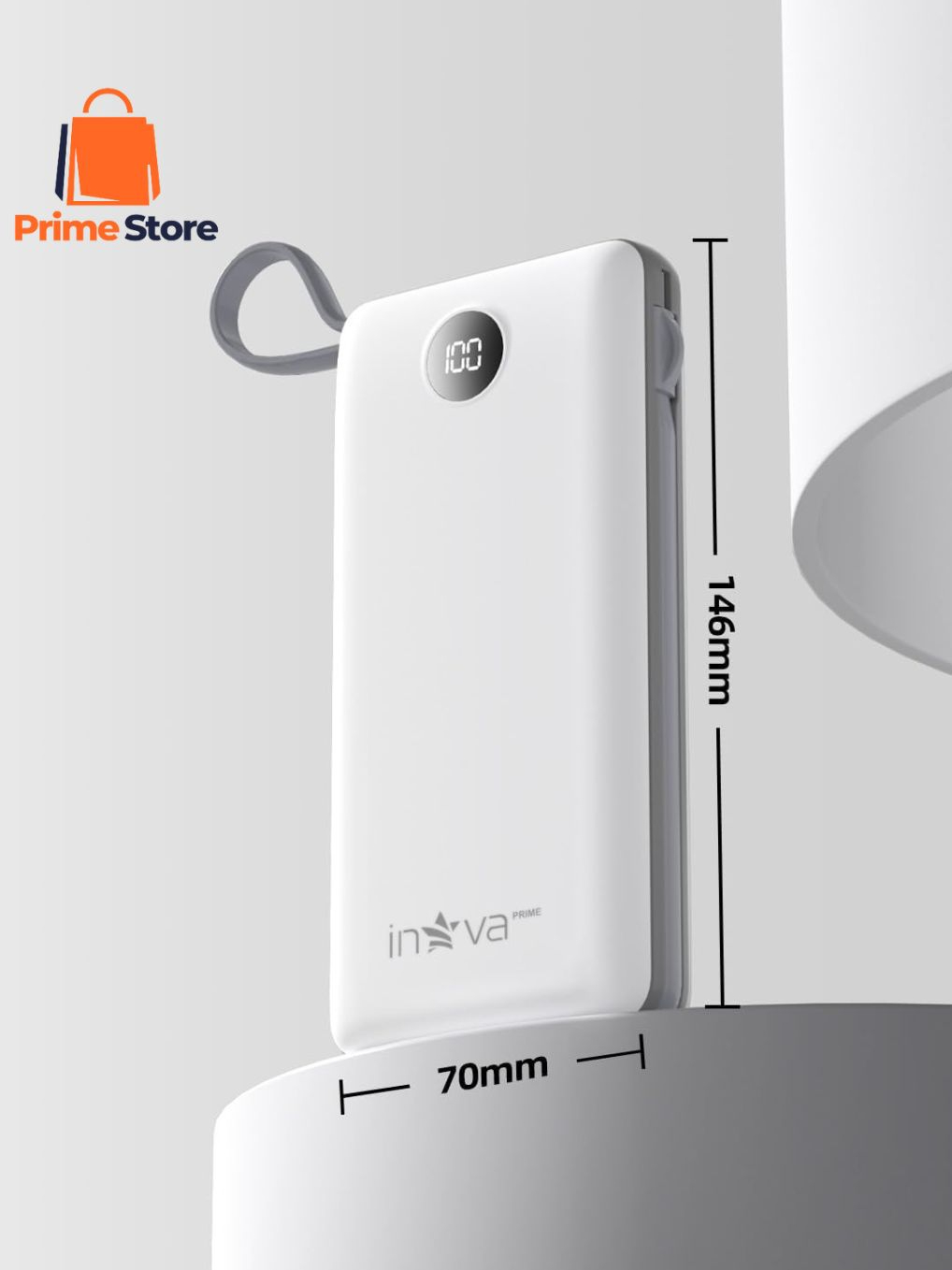 Inova Power Bank 20000mah Cabo Embutido Bateria De Viagem Original ...