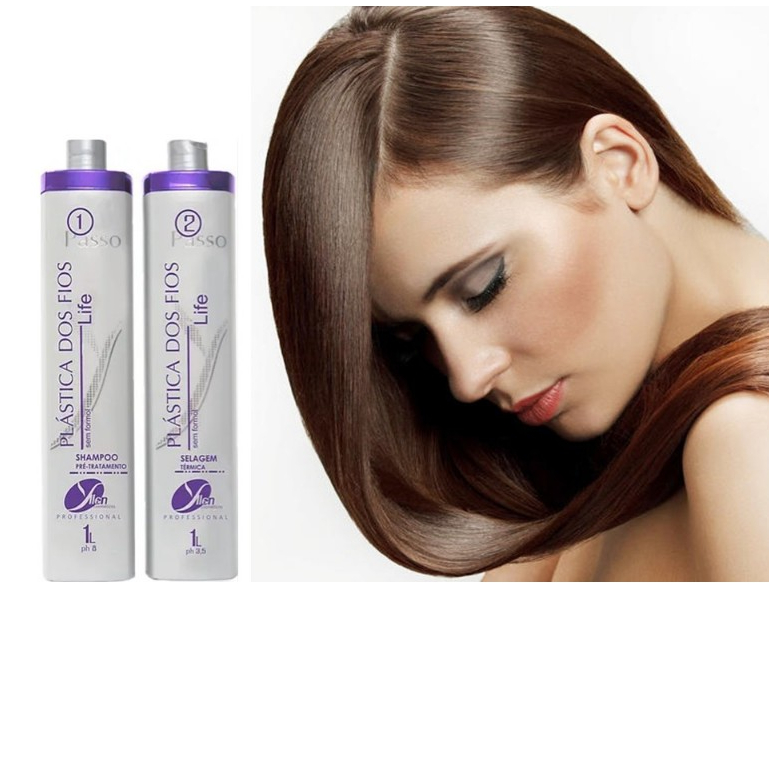 KIT ESCOVA PROGRESSIVA SEM FORMOL 1 LITRO / ALISAMENTO PROFISSIONAL E ...