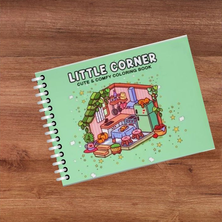 Livro de colorir Little Corner 43 folhas para colorir | Shopee Brasil