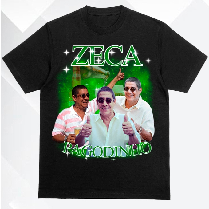 Camiseta Zeca Pagodinho Graphic Tee Camisa 100% Algodão Premium ...