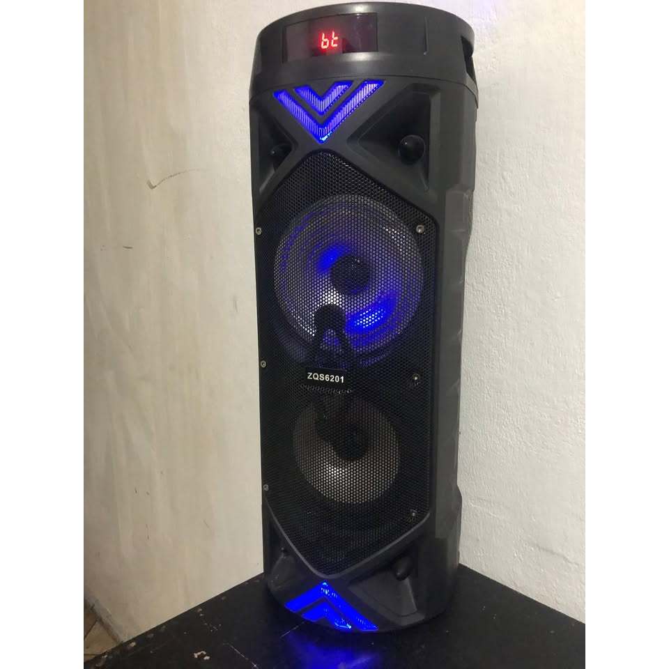 Caixa De Som Bluetooth ZQS-6201 Amplificada Potente 1000W PMPO Portátil ...