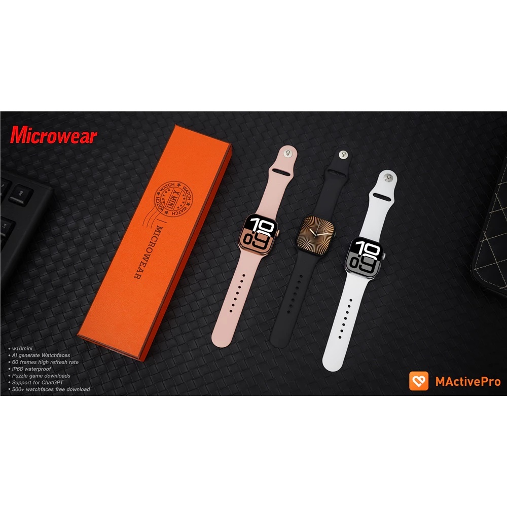 Relógio digital microwear smartwatch série w10mini 42mm | Shopee Brasil