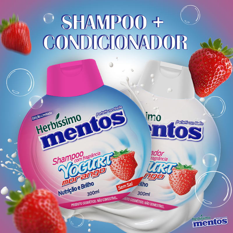Kit 2 itens - Herbíssimo Mentos | Shampoo + Condicionador| Yogurt ...
