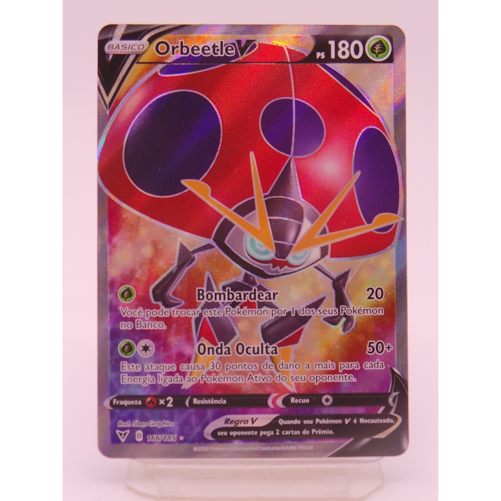 Carta Pokémon Orbeetle V Full Art Original Nova | Shopee Brasil