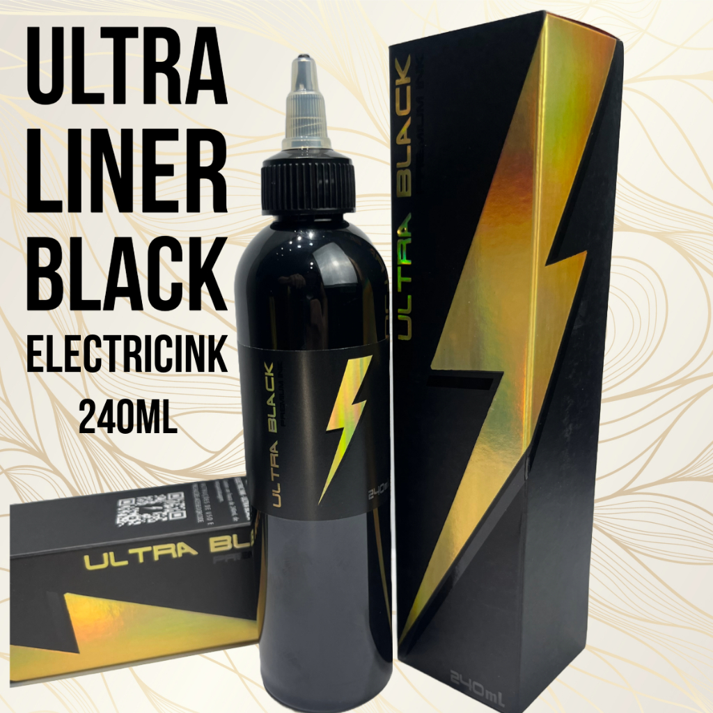 Tinta Ultra Liner Black Electric ink 240ML Tattoo | Shopee Brasil