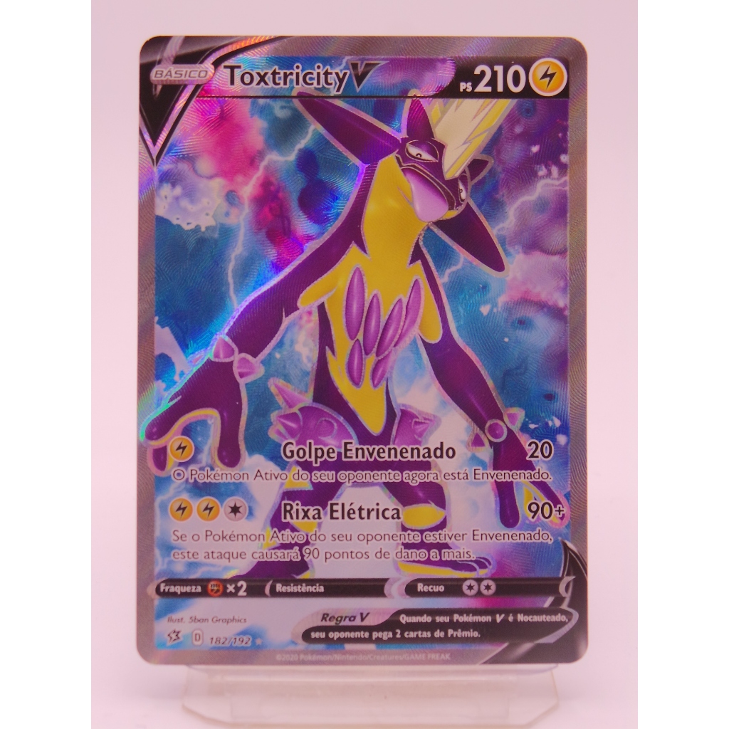 Carta Pokémon Toxtricity V Full Art Original Nova | Shopee Brasil