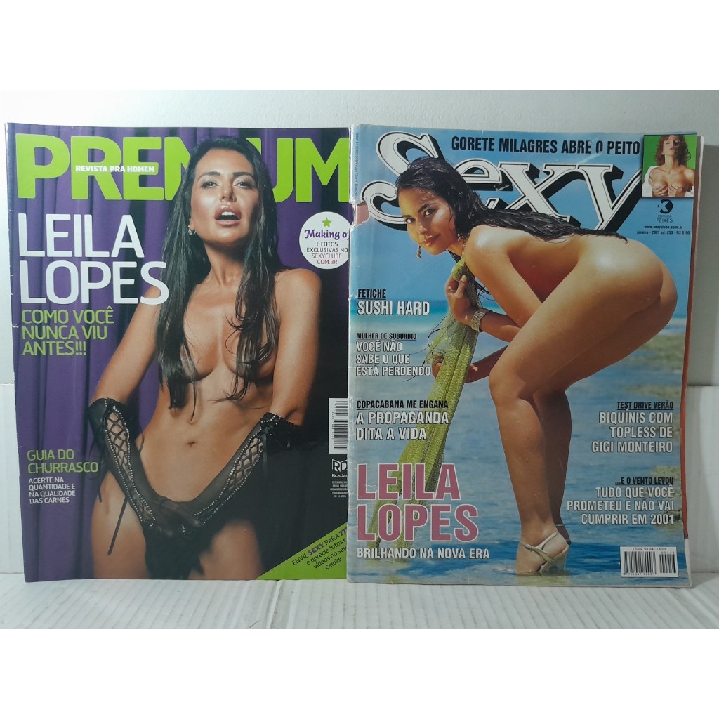 LOTE 2 REVISTA MASCULINA LEILA LOPES - SEXY E SEXY PREMIUM - RICKDAN RJHM | Shopee Brasil