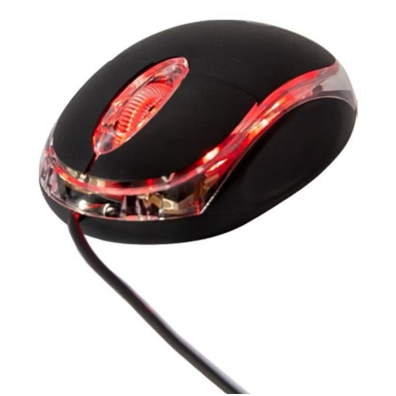 Mouse Óptico Convencional USB Plug & Play com fio Simples | Shopee Brasil