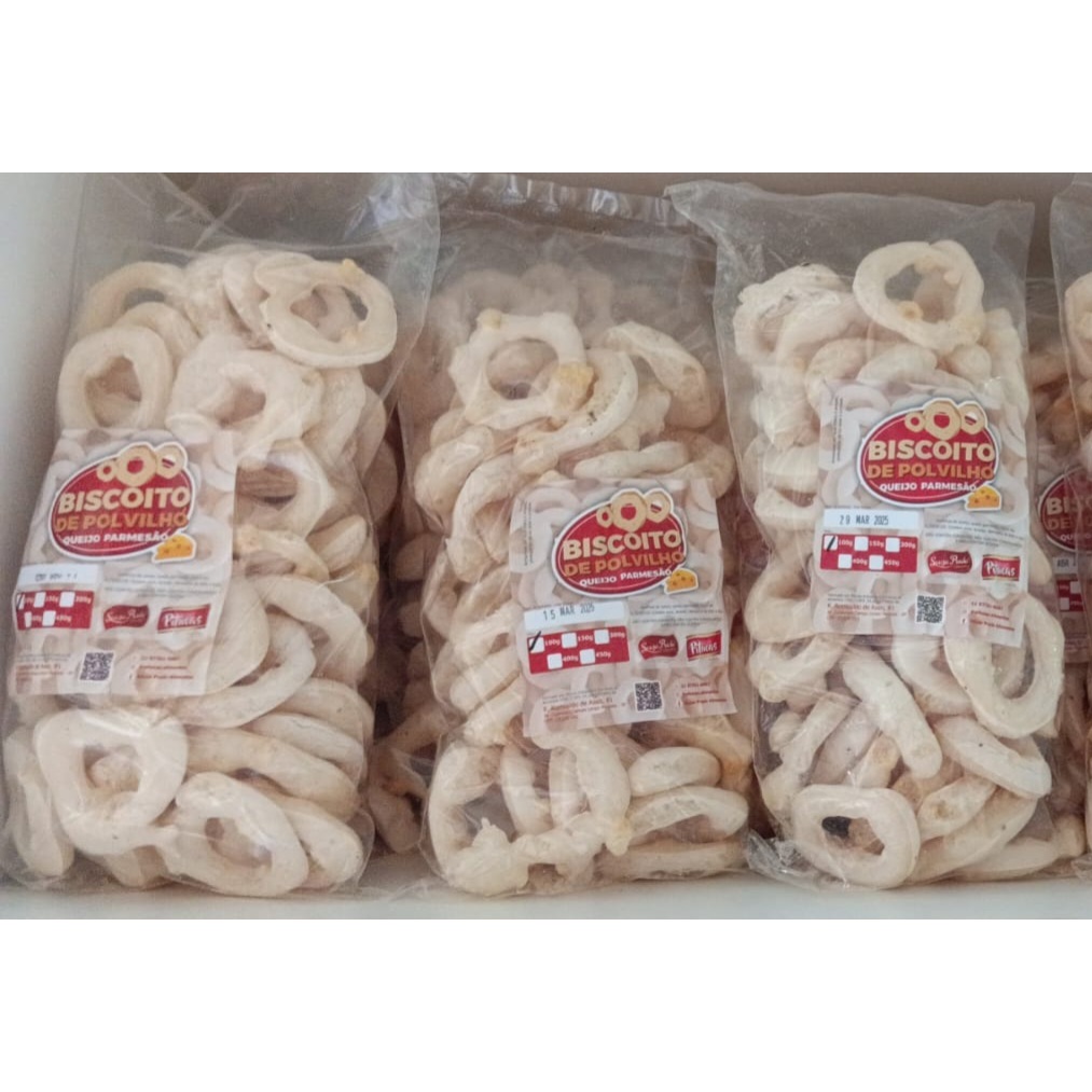 Kit 4 Biscoito de polvilho Parmesão 100g | Shopee Brasil