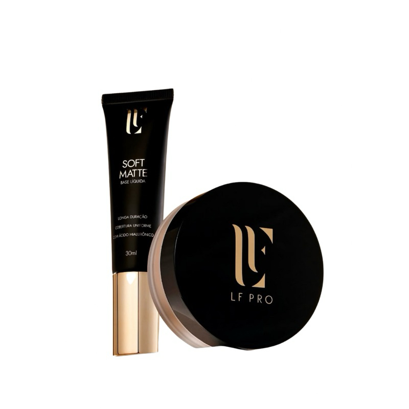 Kit Base Soft Matte + Pó Soft Eye - LFpro | Shopee Brasil