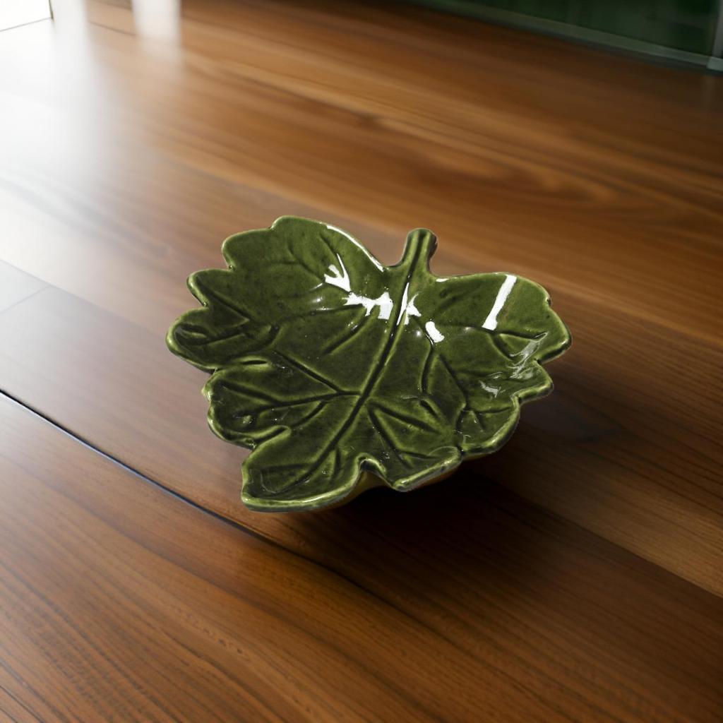 Folha Outono Em Cerâmica Grande Decoração Louças Mesa Posta | Shopee Brasil