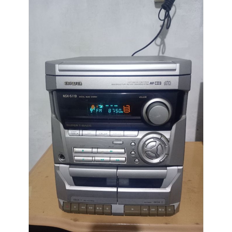 mini system Aiwa NSX-S119 | Shopee Brasil