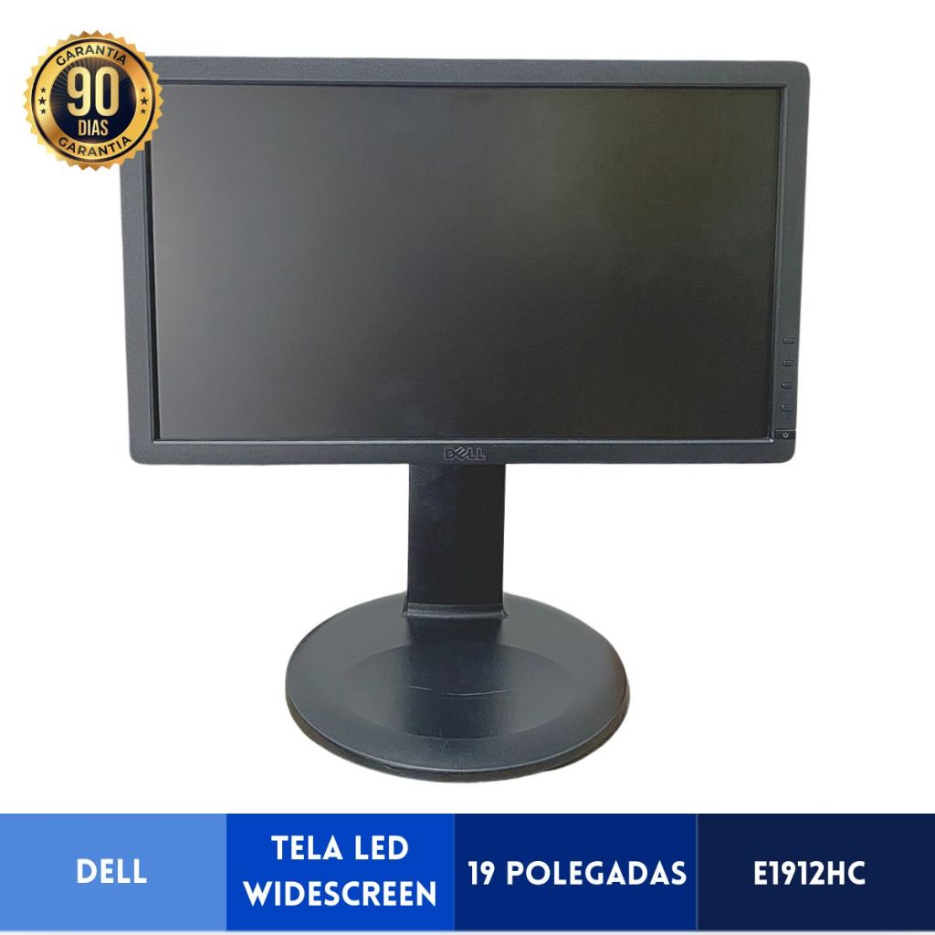 Monitor Dell 19 Polegadas LED Widescreen VGA Com garantia | E1912HC-B ...