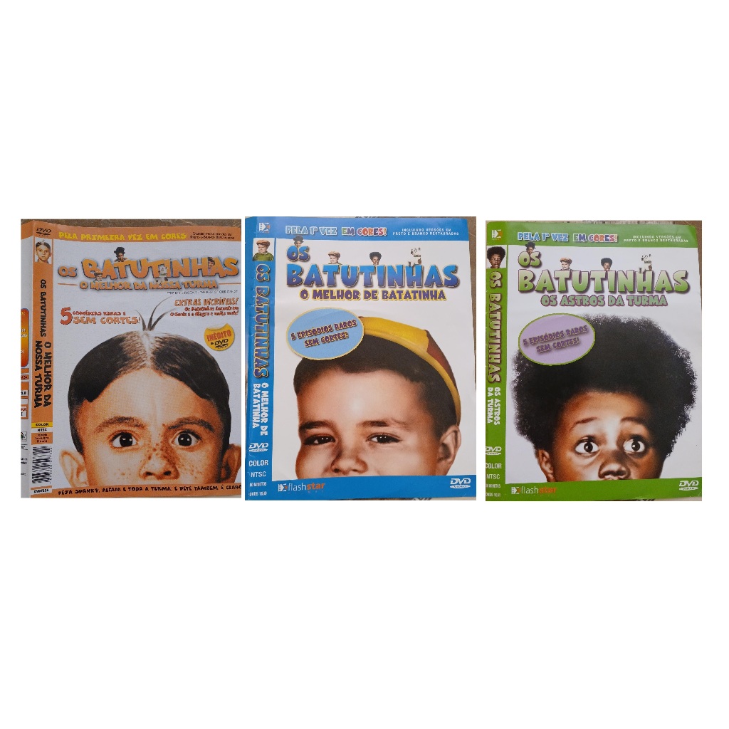 DVD - COLEÇÃO OS BATUTINHAS - 3 DISCOS ORIGINAIS CONSERVADOS | Shopee ...