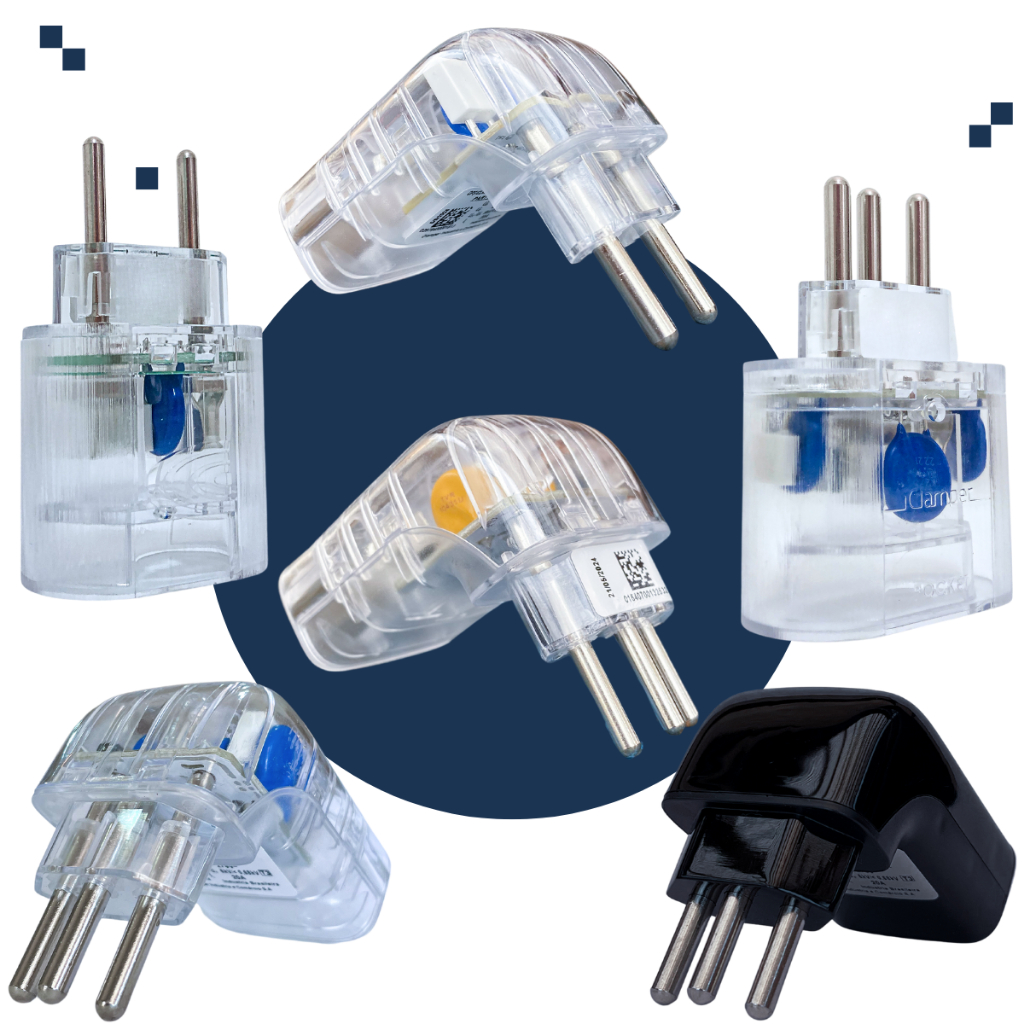 DPS Clamper Pocket e Fit 2 Pinos e 3 Pinos 10a 20a -Proteção contra ...