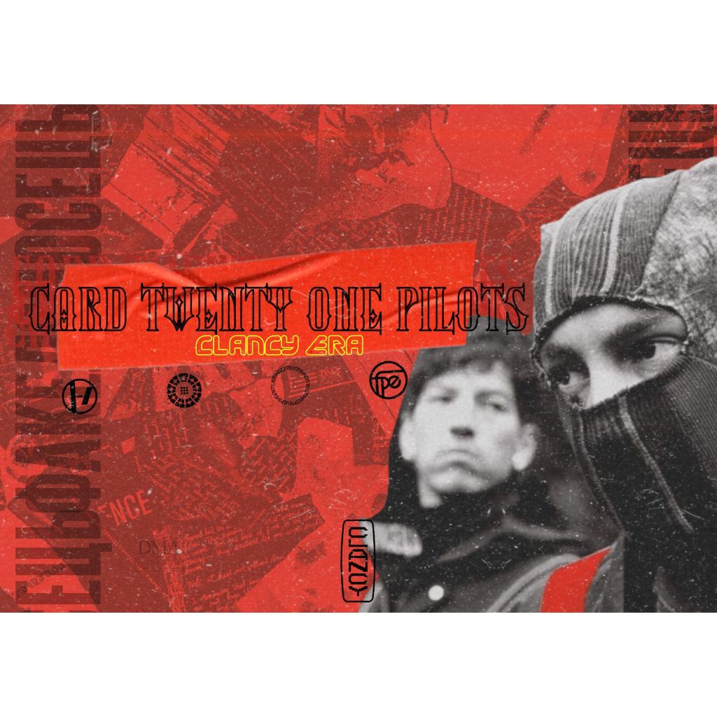 Card Twenty One Pilots – Clancy era | Shopee Brasil
