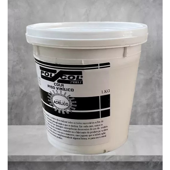 Balde 1kg Cola Para Piso Vinilico - Instalação Manta Vinilica, Super ...