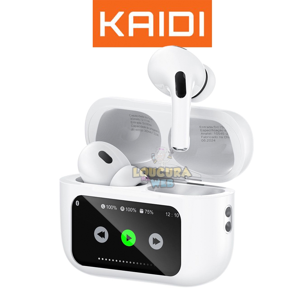 Fone De Ouvido Tela Touch Original Kaidi 4219 Bluetooth | Shopee Brasil