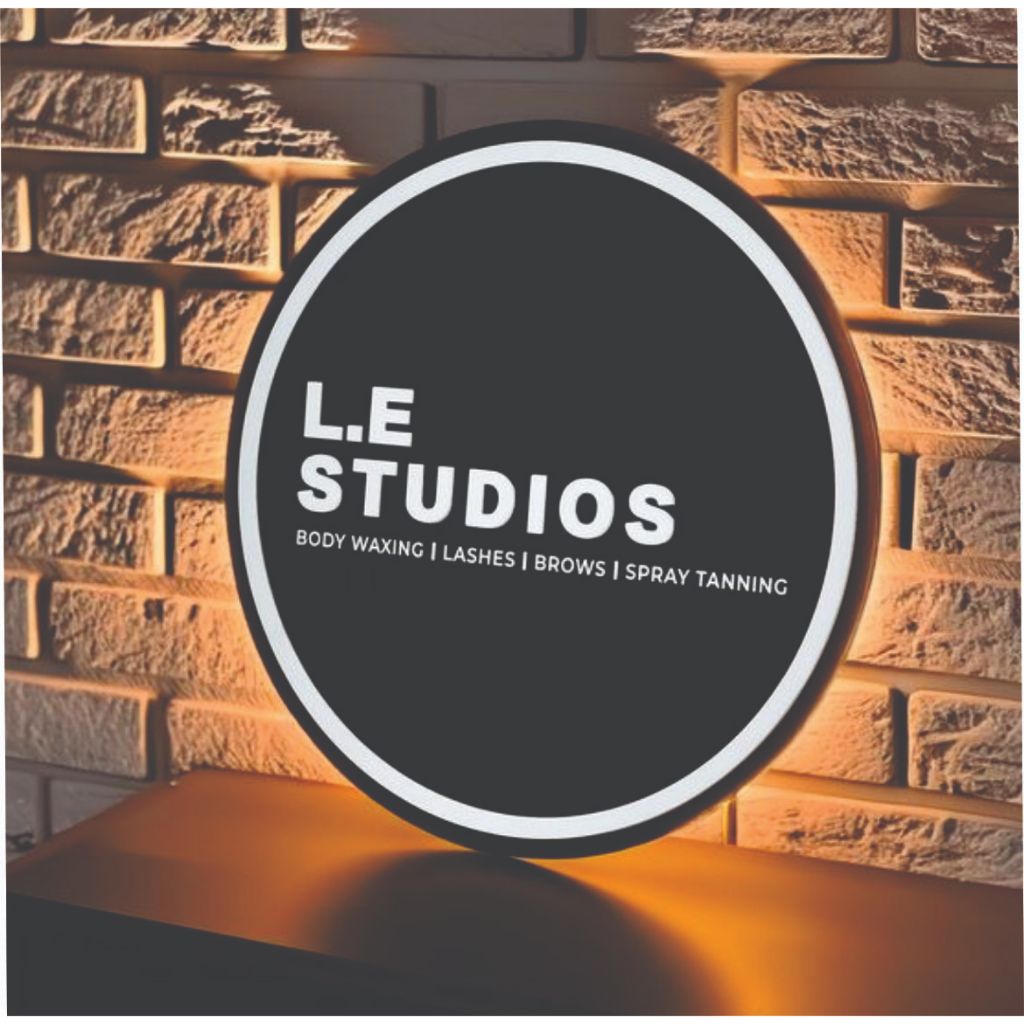 Luminoso Redondo para Fachada Personalizado Placa Letreiro Comércio Led ...