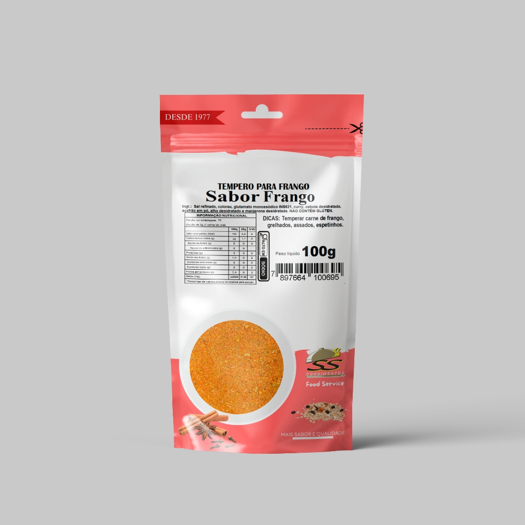 Sabor Frango Tempero Para Frango | 100g e 500g | Shopee Brasil