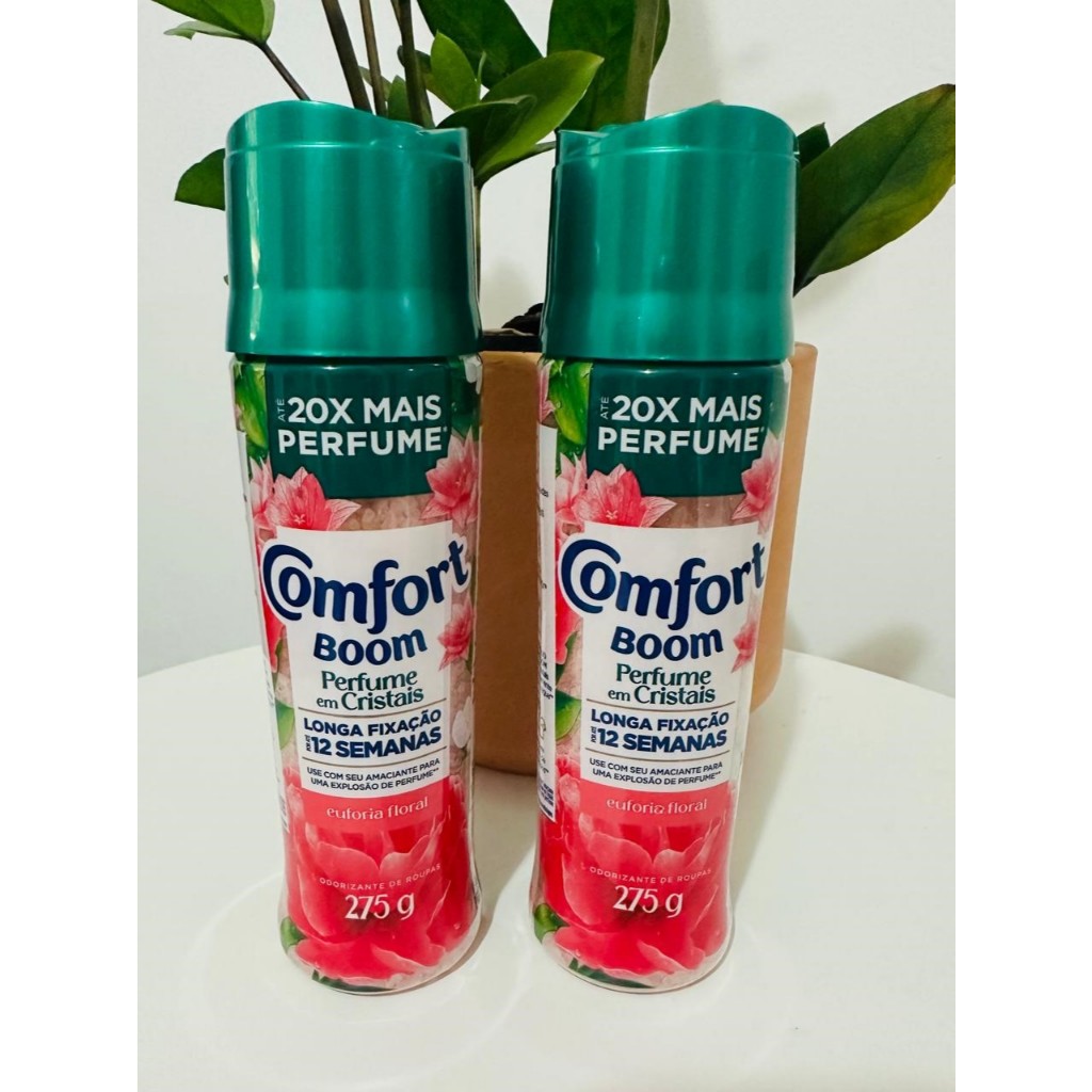 2 Unidades de odorizante de roupas comfort BOOM perfume em cristais ...