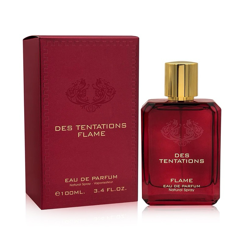 Perfume Fragrance World Des Tentations Flame EDP Masculino 100ml ...