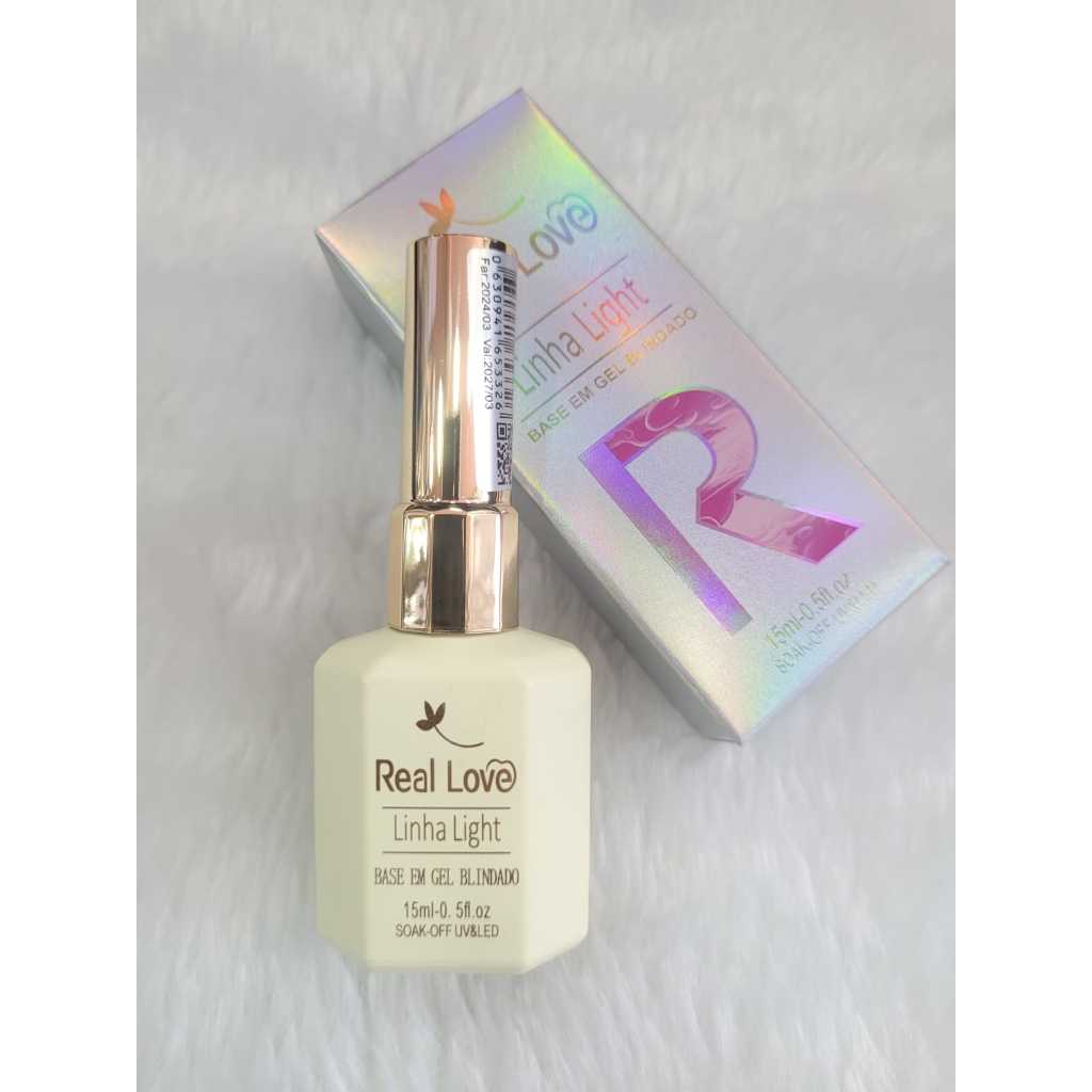Base em Gel Blindado - Linha Light - Real Love 15ml | Shopee Brasil