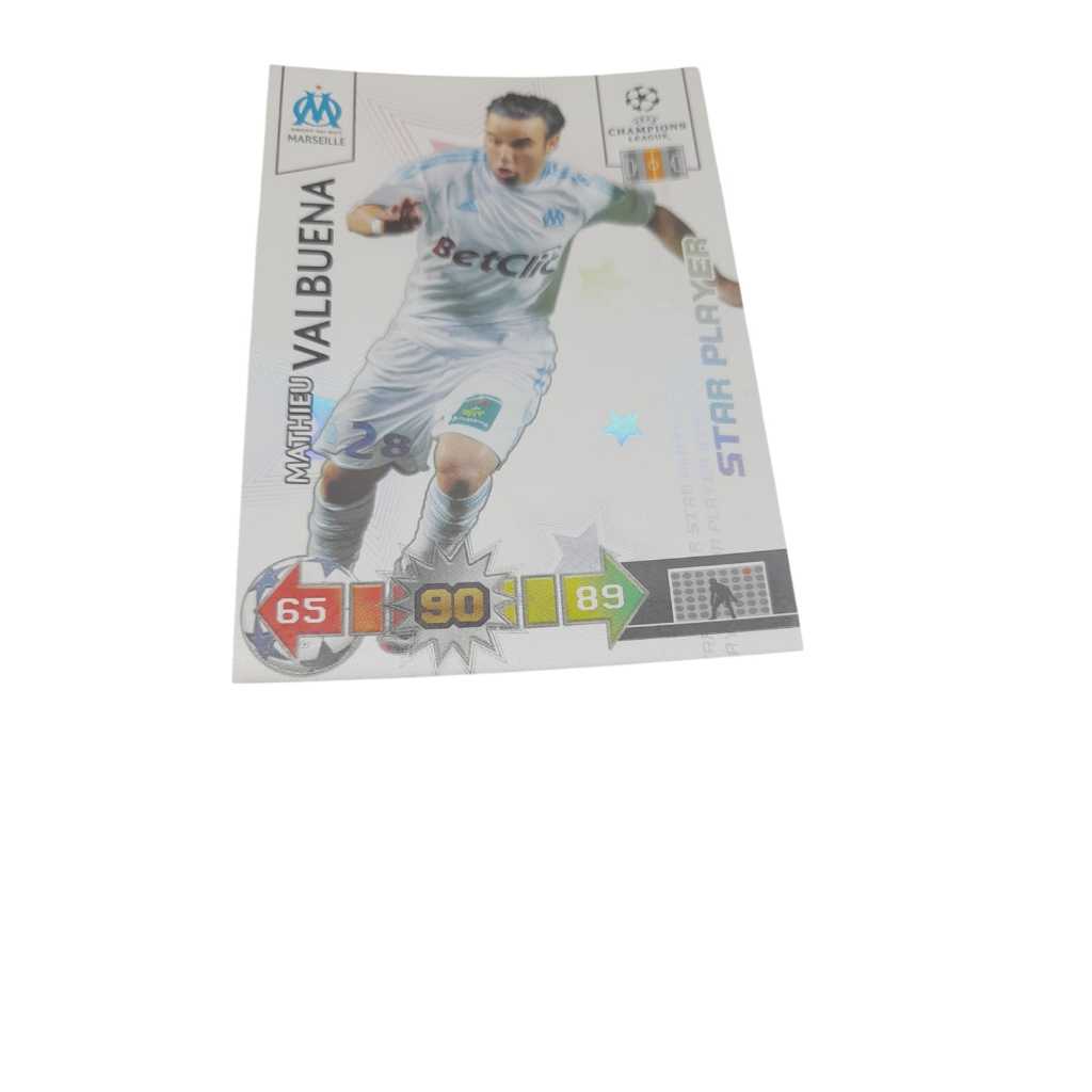 CARD UEFA CHAMPIONS LEAGUE MATHIEU VALBUENA CÓD001 | Shopee Brasil