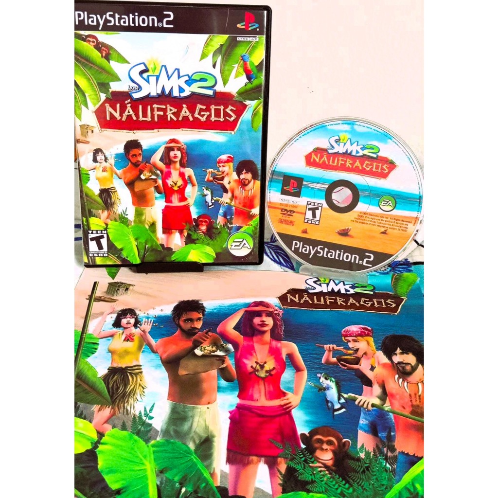 Jogo The Sims 2 Náufragos em Português Para Play 2 Mídia Física ...