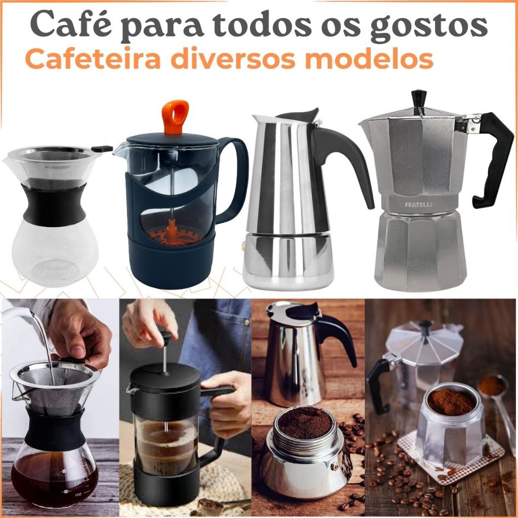 Cafeteira para todos os gostos Italiana moka express prensa francesa ...