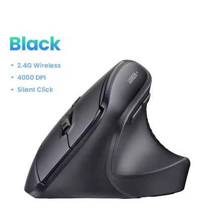 UGREEN Mouse Sem Fio Vertical 2.4G Ergonômico 4000DPI 6 Botões Mute ...