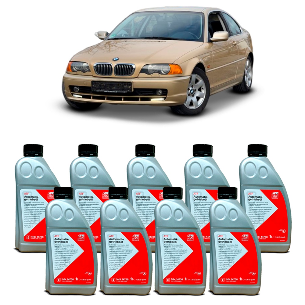Kit Troca De Oleo Cambio Automatico ATF Febi 14738 9 L BMW 328i 2.8 24v ...