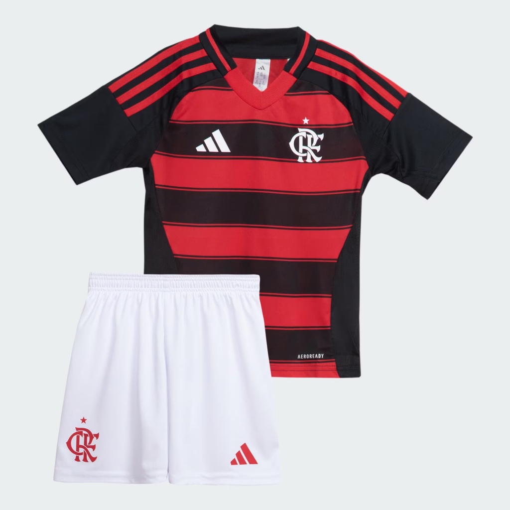 Mini Kit Flamengo Jogo 1 Adidas 2025 | Shopee Brasil
