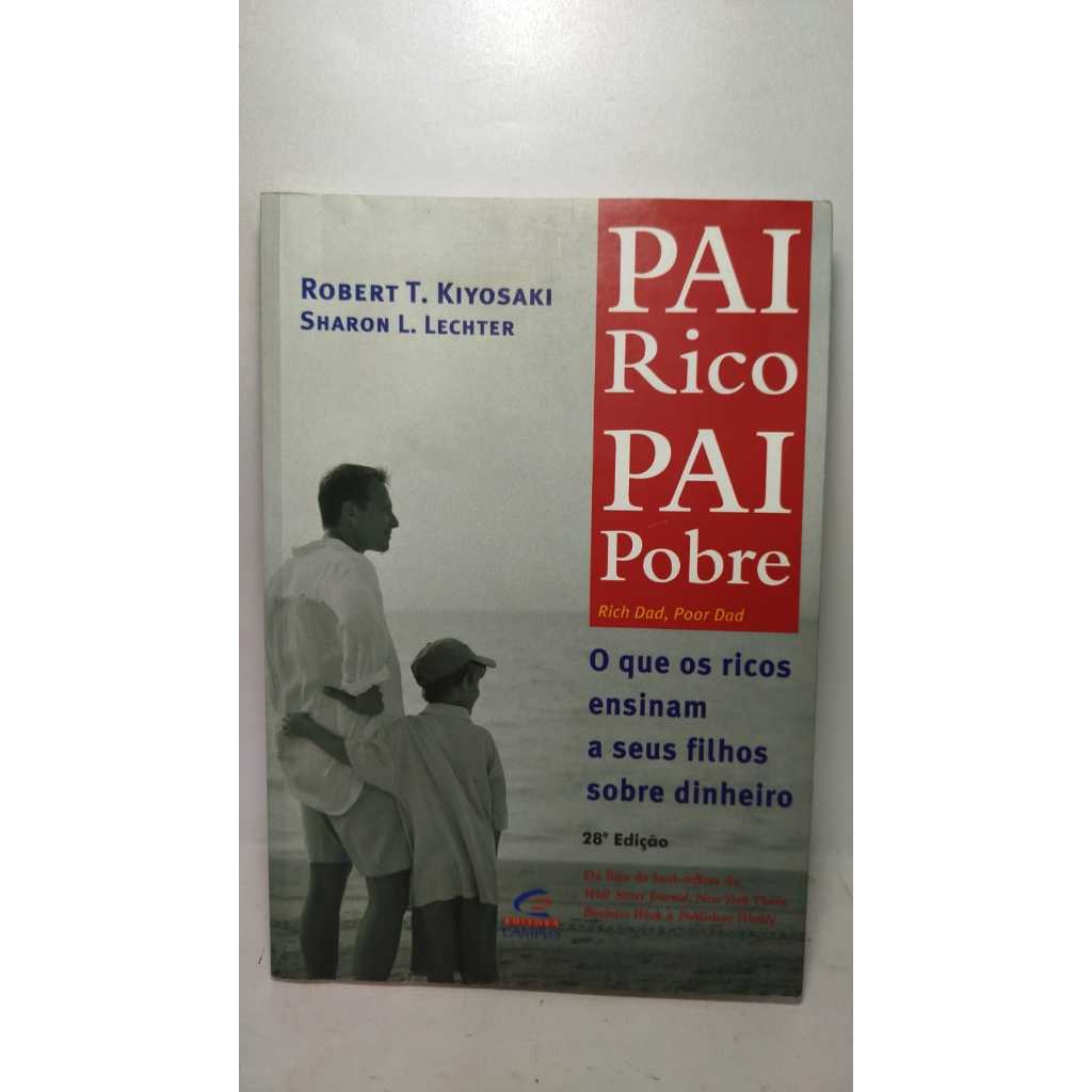 Livro Pai Rico Pai Pobre - Robert T. Kiyosaki | Shopee Brasil