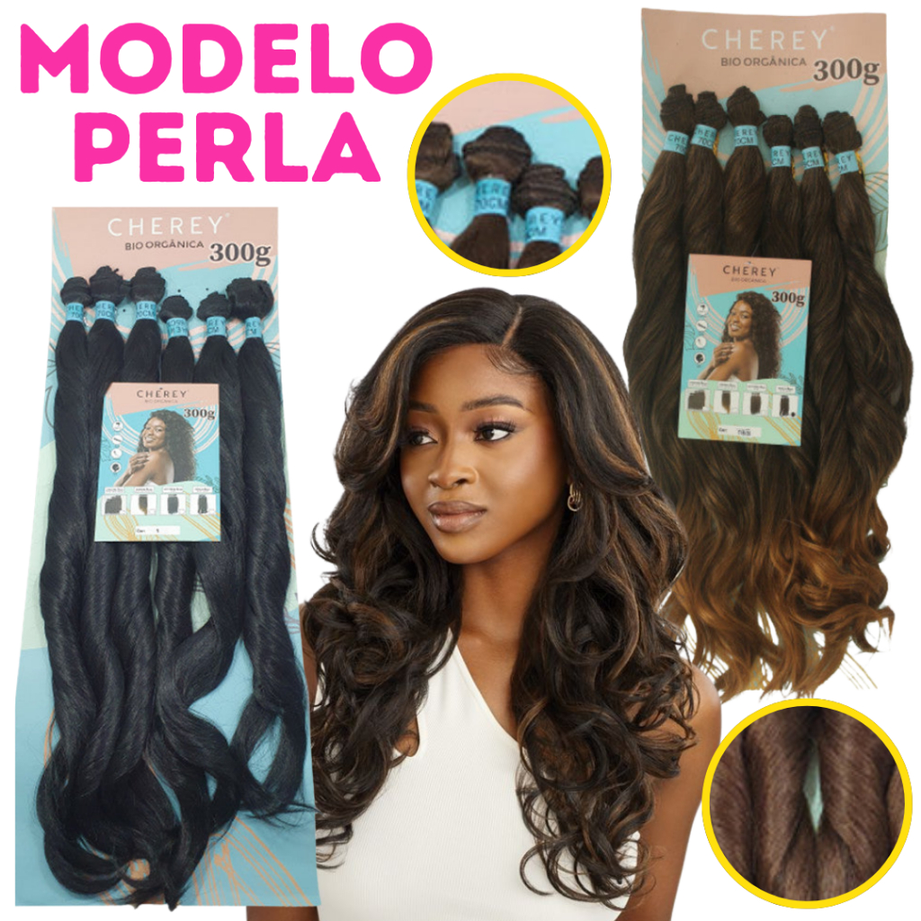 Cabelo Cherey Orgânico 300g Cacheado Perla Envio Rápido | Shopee Brasil
