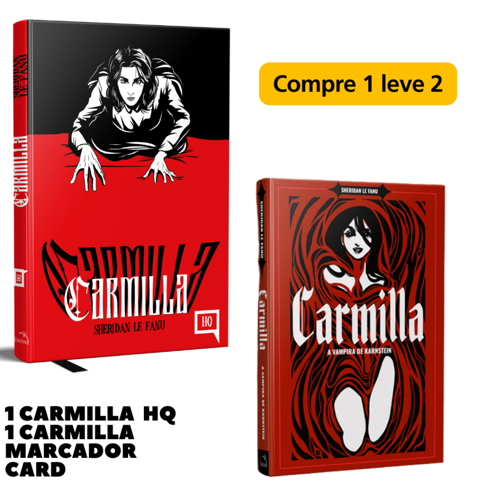 Carmilla hq + Carmilla (gratis) 2 livros capa dura edicao luxo | Shopee Brasil