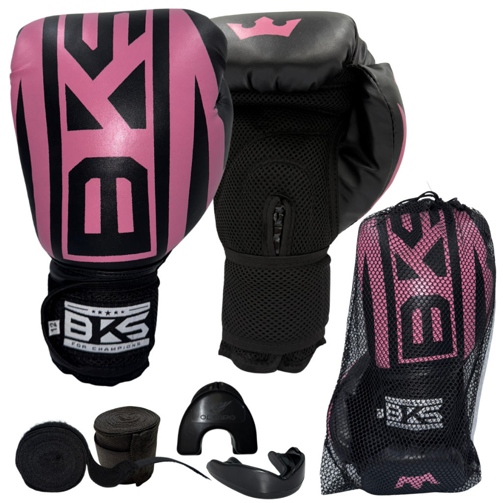 Kit Boxe Kit Completo Kickboxing Bandagem Bucal + Case Bks Olimpo ...