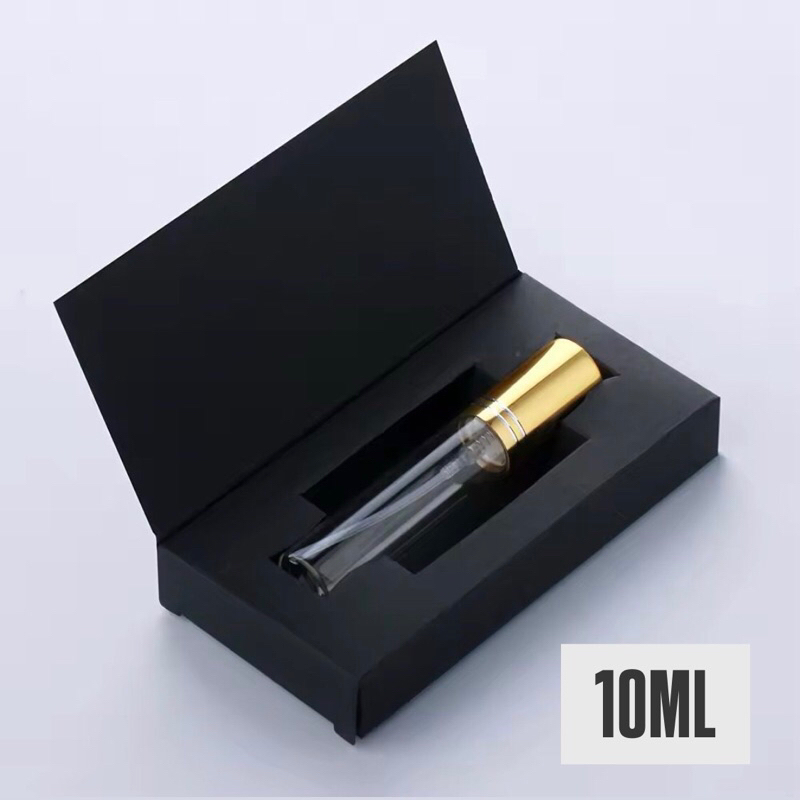 Mini Frasco 10ML Para Perfume Decant e Caixa Preto Fosco (KiT 20 Pçs ...